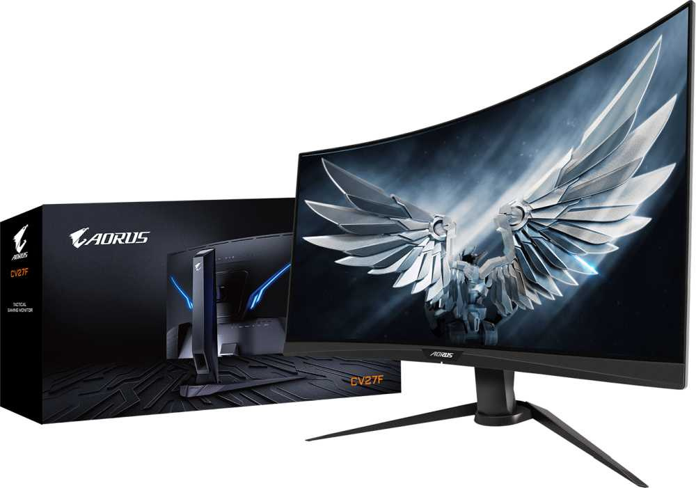 BrandStar. Монитор Gigabyte 27 Aorus CV27F-EK VA 1920x1080 165Hz ...